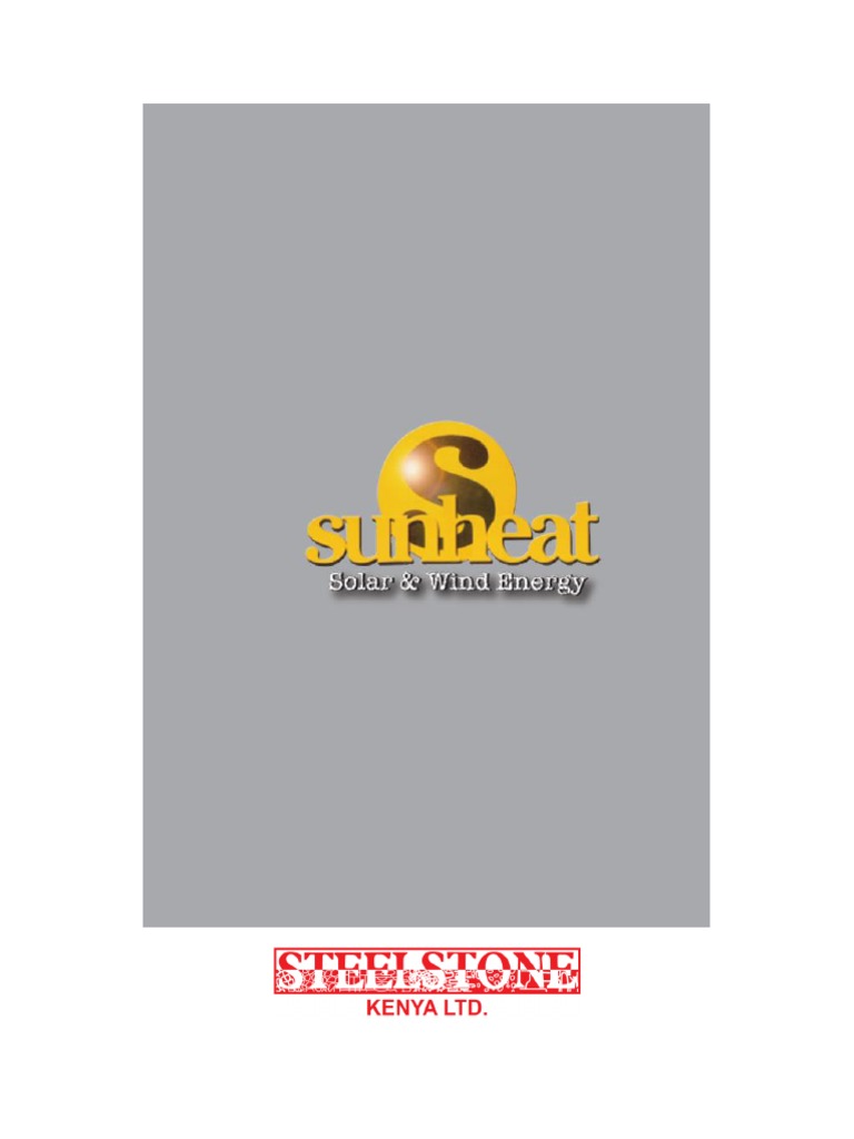 Sunheat Solar Water Heaters Guide | PDF | Water Heating | Materials