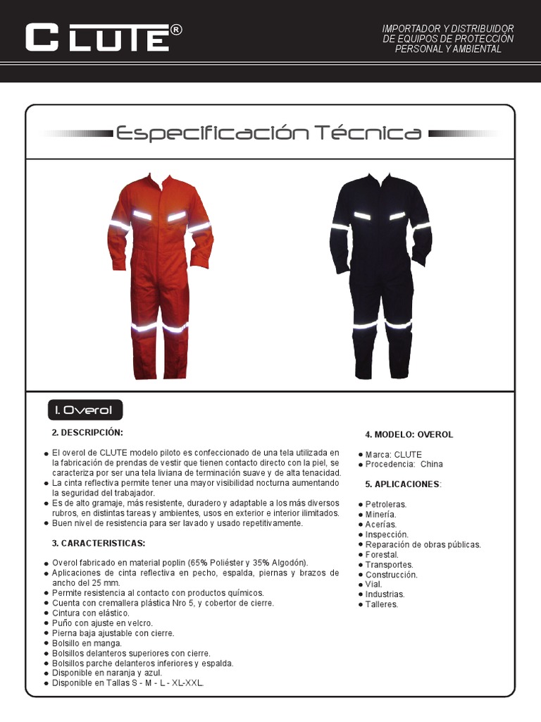 Ficha - Overol | PDF