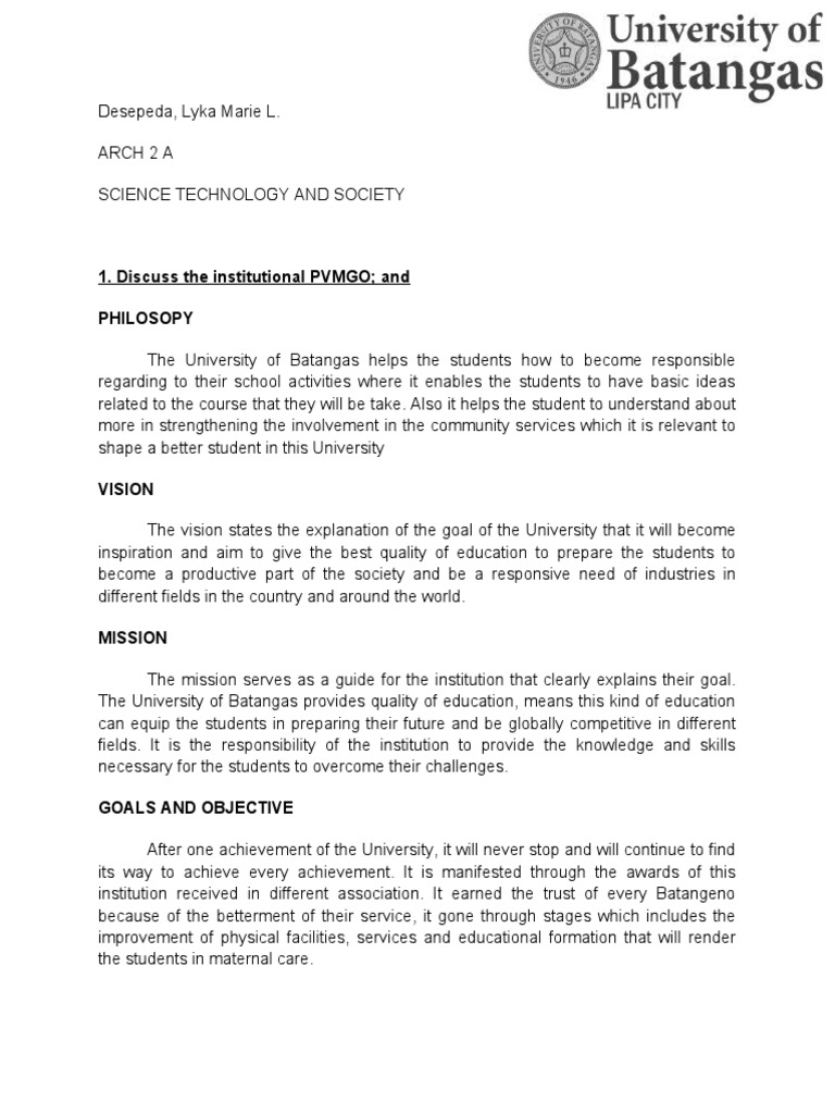 UB PVMGO guide students | PDF | Goal | University