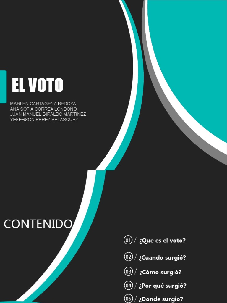 El Voto | PDF | Votación | Elecciones