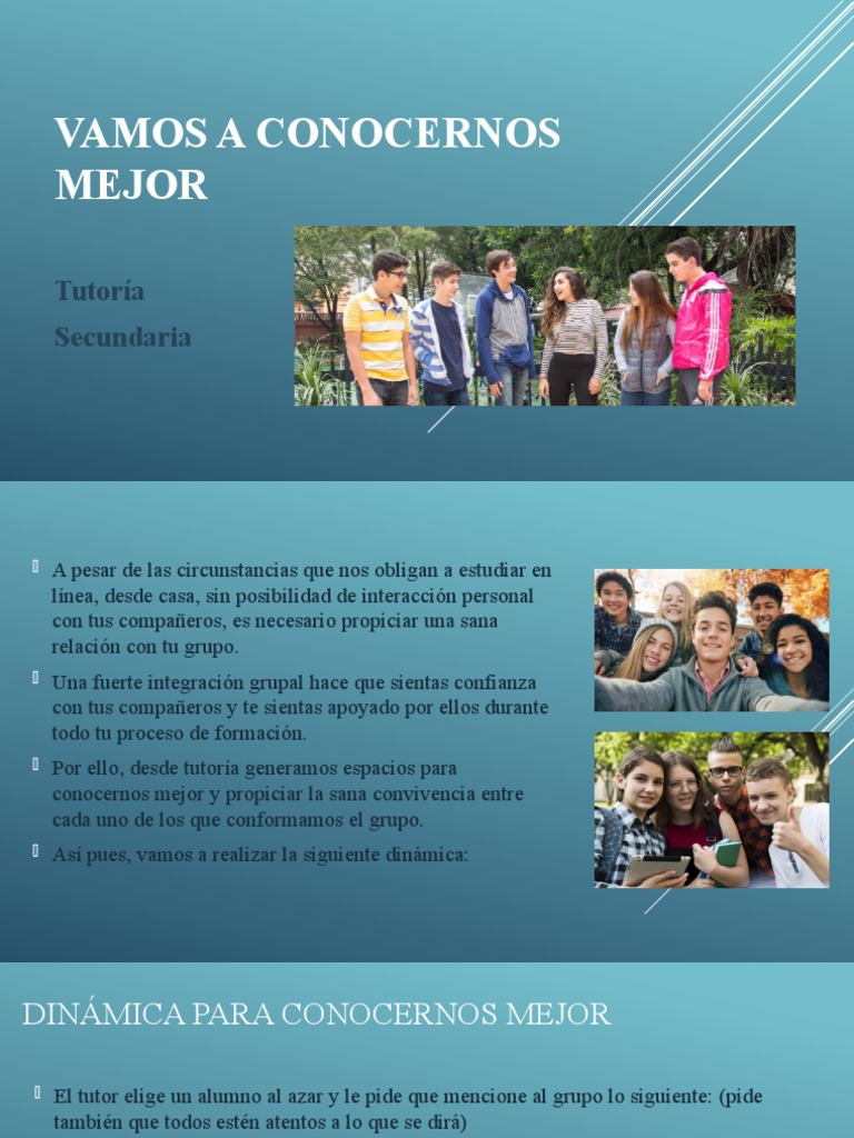 Dinámica Conocernos Mejor | PDF