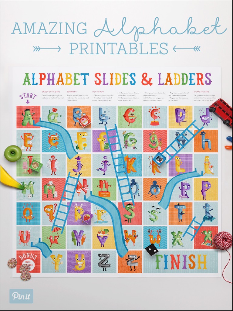 Amazing Alphabet Slides Ladder Cards PDF | PDF