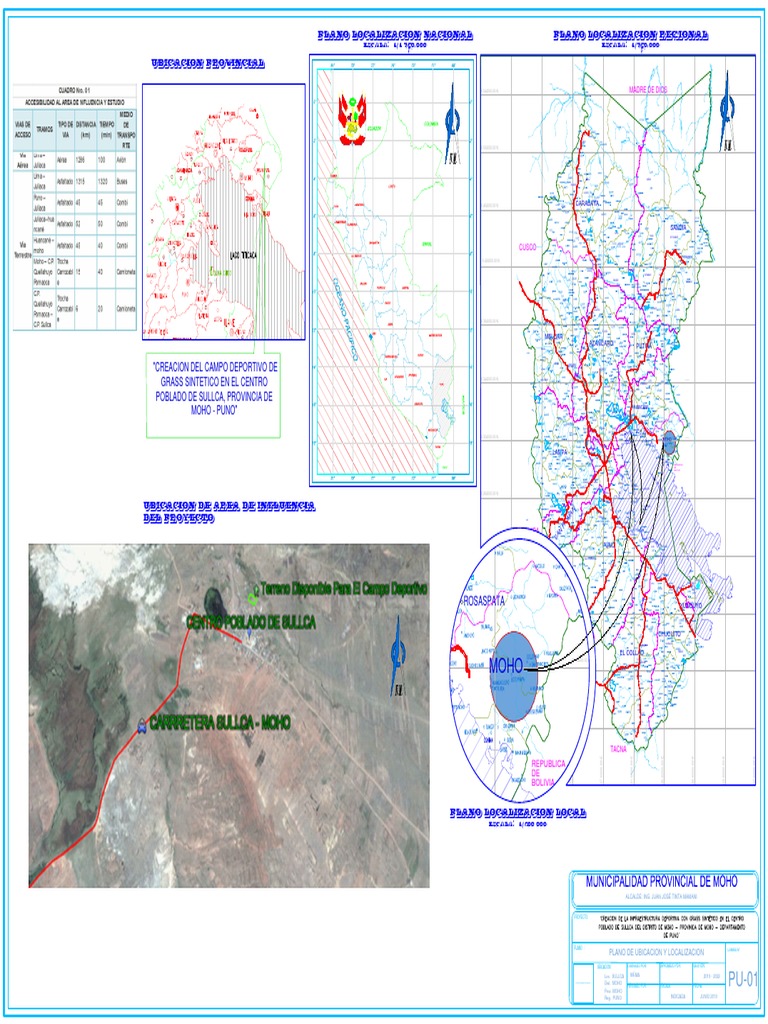 01 - PU - PLANO DE UBICACION Y LOCALIZACION - SULLCA-Layout1 PDF | PDF