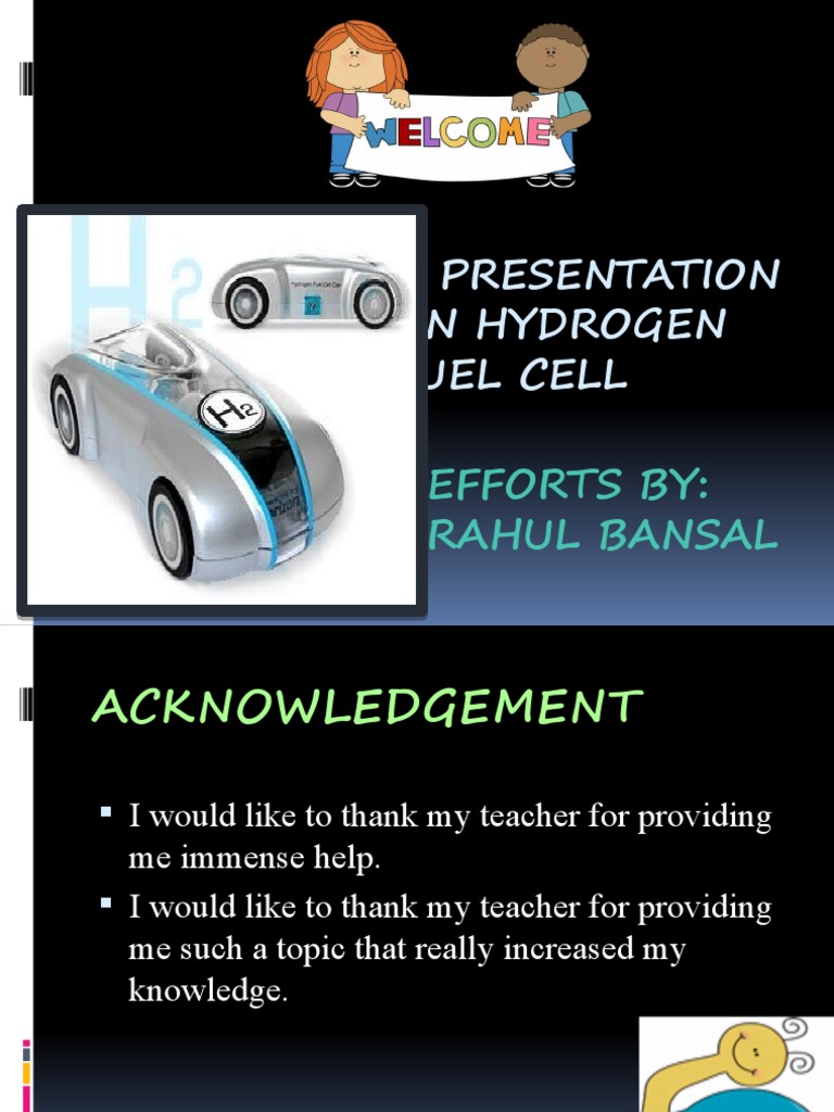 A Presentation On Hydrogen Fuel Cell: Efforts By: Rahul Bansal | PDF ...