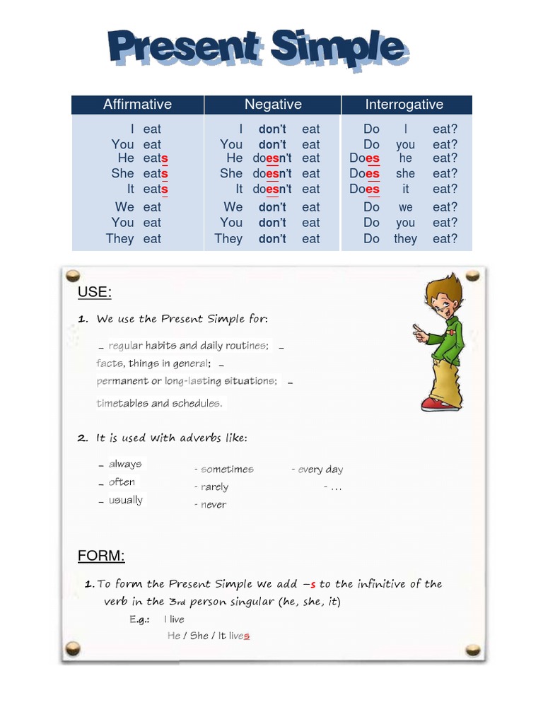 4present Simple PDF | PDF | Verb | Syntactic Relationships