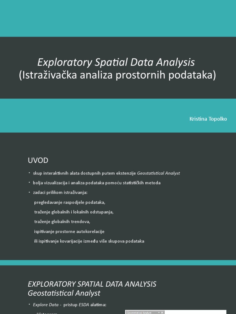 Exploratory Spatial Data Analysis | PDF