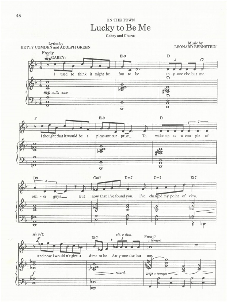 Lucky To Be Me | PDF