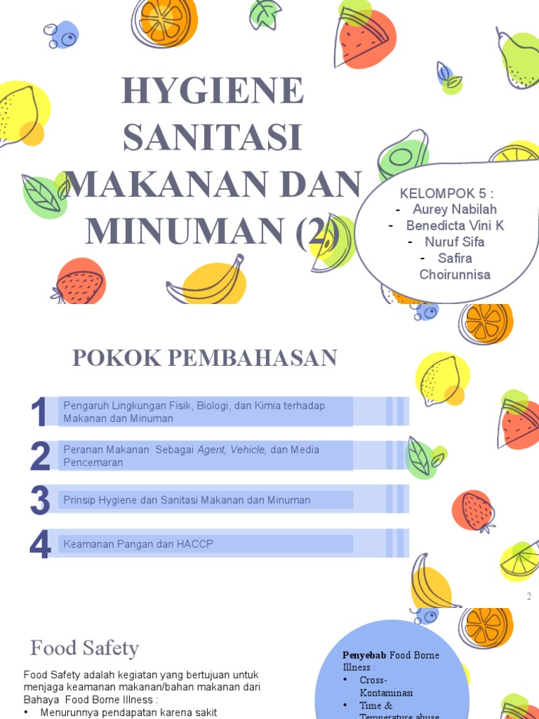 Hygiene Sanitasi Makanan Dan Minuman 2 Kel 5 Pdf