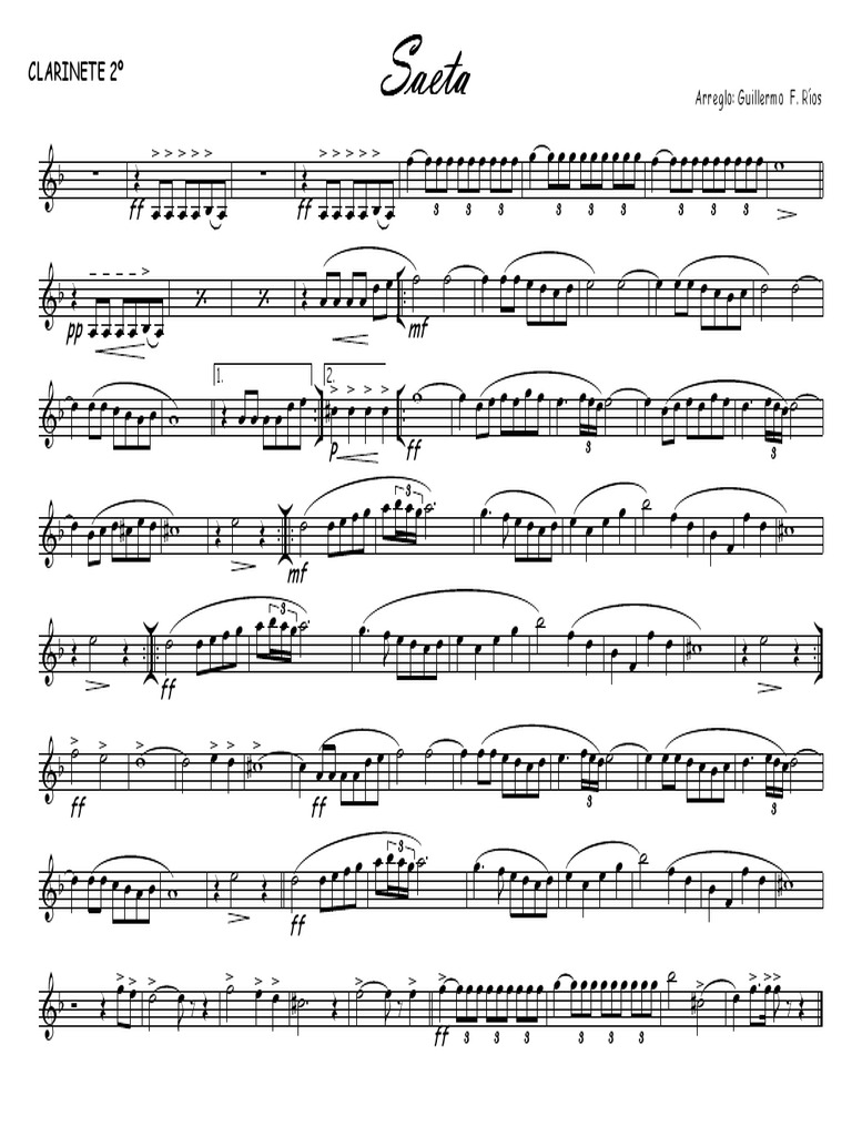 Saeta Clarinete 2º PDF | PDF