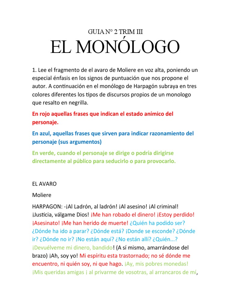 El Monólogo | PDF