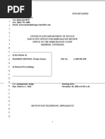 Motion To Withdraw EOIR | PDF | Removal Proceedings | Common Law