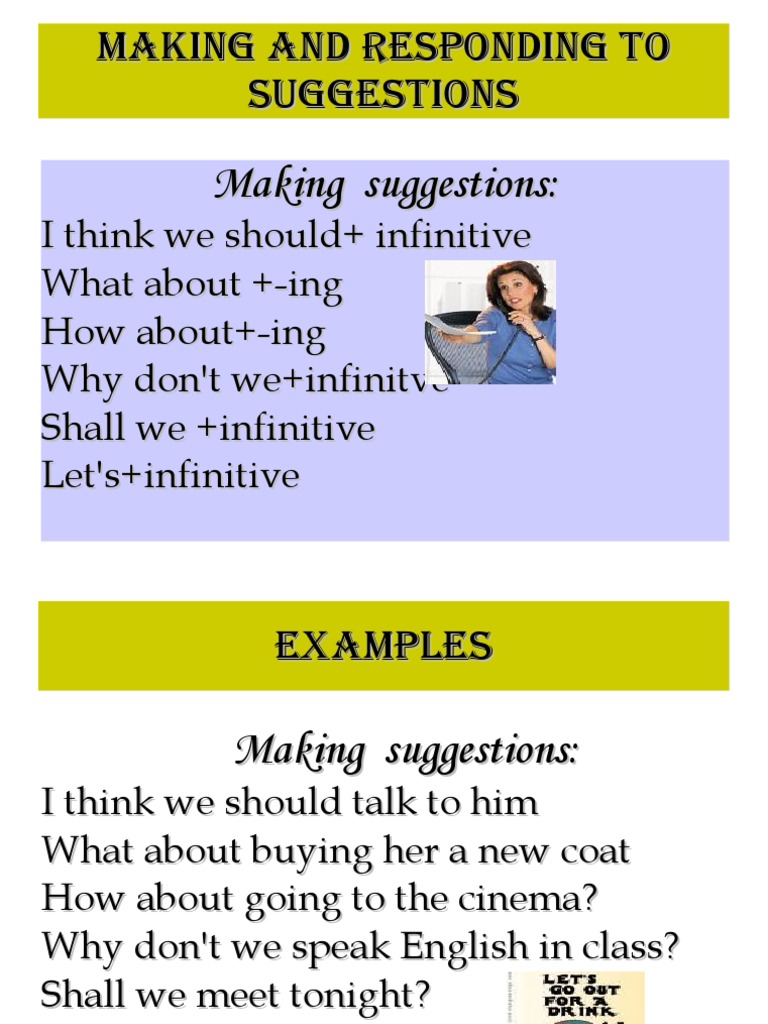 Making and Responding To Suggestions | PDF