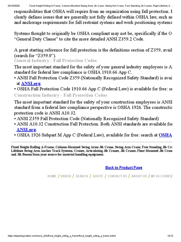 Industrial Fall Protection Guide | PDF