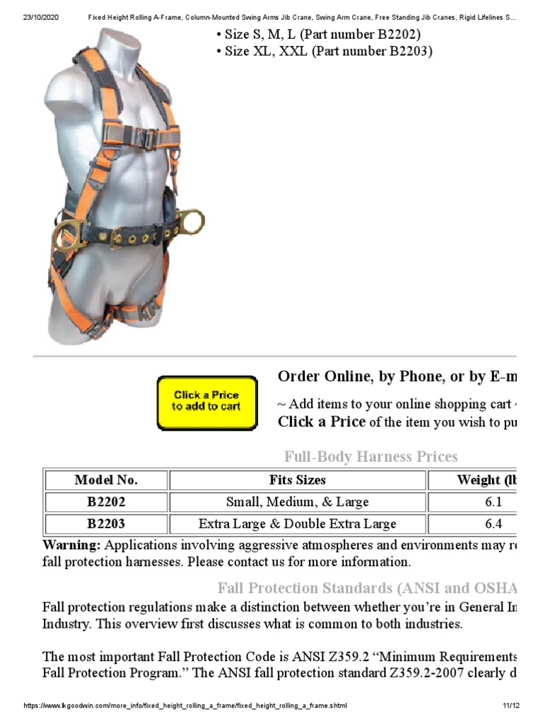 Fixed Height Rolling A-Frame, Column-Mounted Swing Arms Jib Crane ...