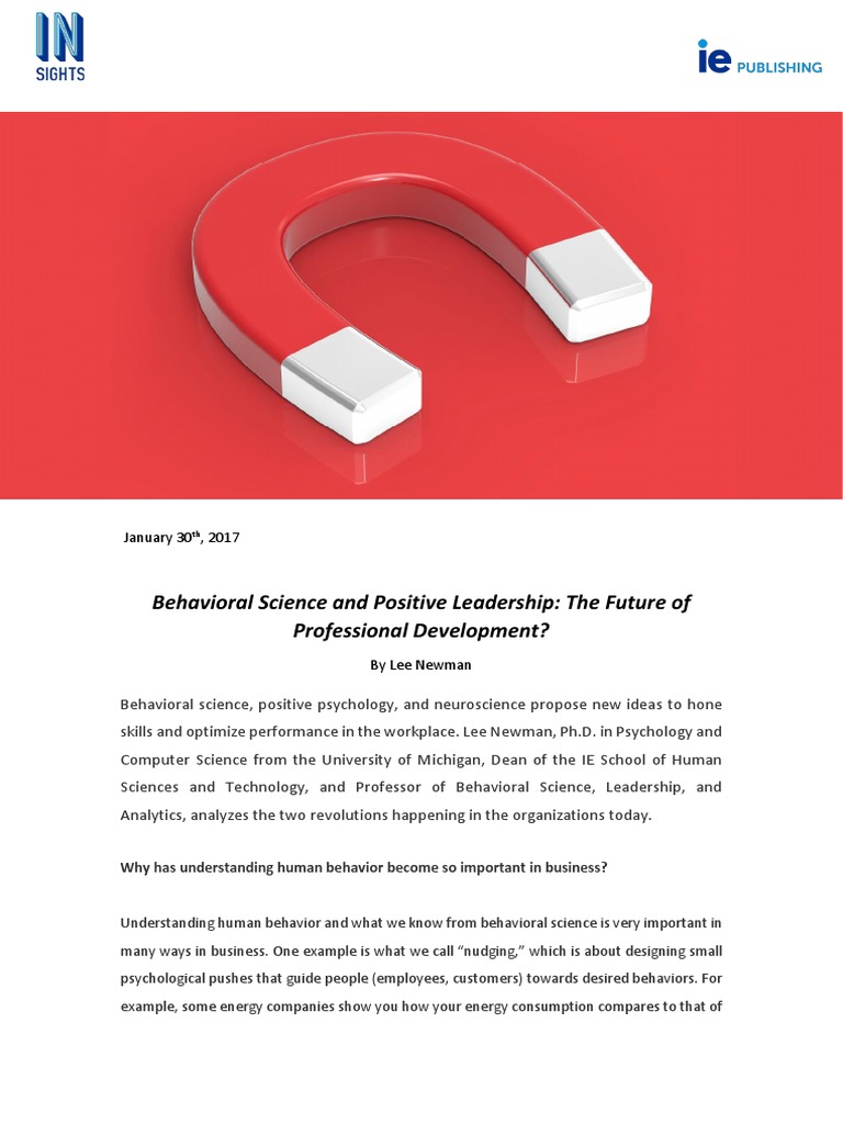Understanding Human Behavior: Insights into Positive Leadership, Data ...