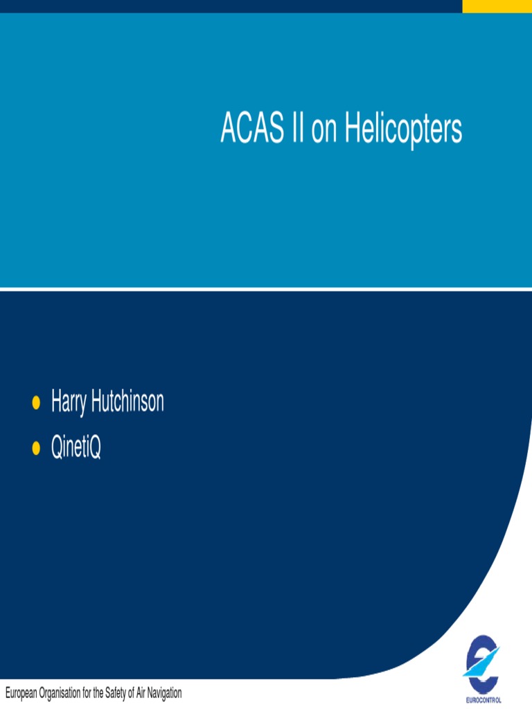 ACAS II On Helicopters EUROCONTROL Overview | PDF | Aerospace ...