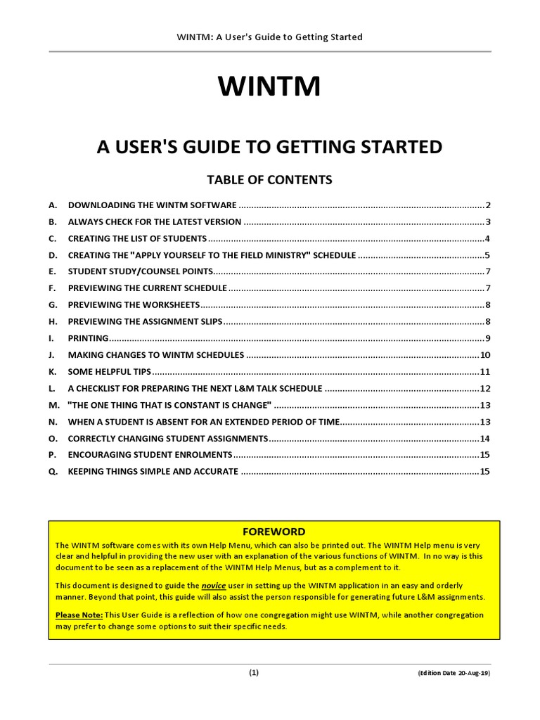 Wintm: A User'S Guide To Getting Started | PDF | Antivirus Software ...