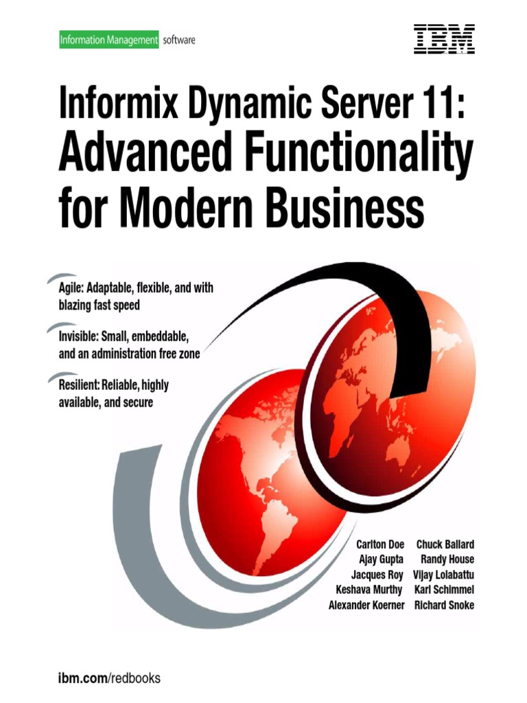 Informix Dynamic Server 11 Pdf Data Management Computing 