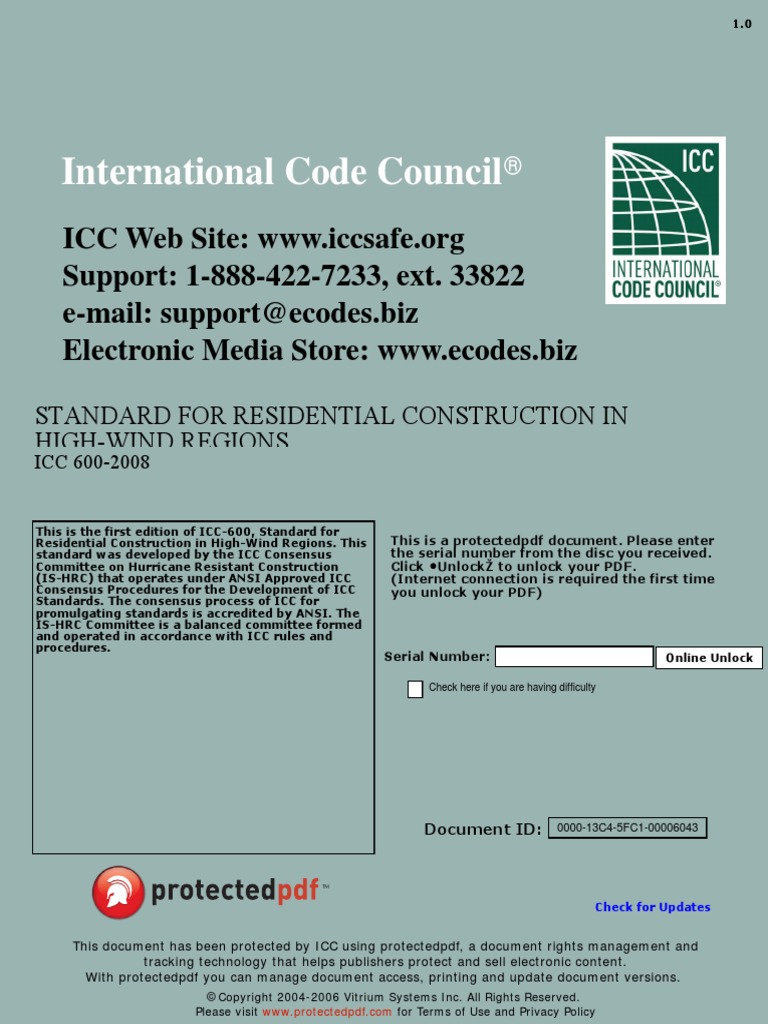 ICC 600 STANDARD For Residential Construction in High-Wind Regions ...