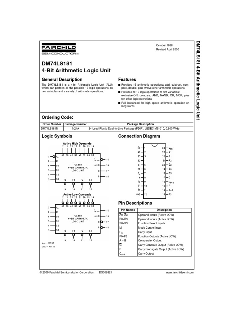74181 | Digital Electronics | Electronic Engineering