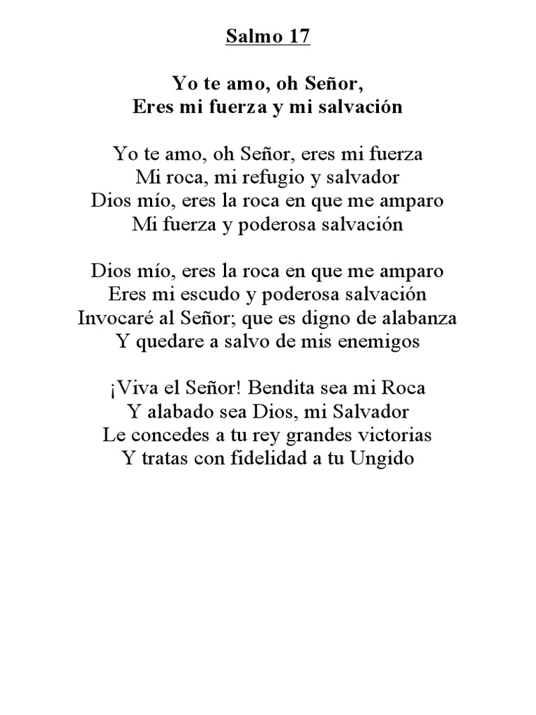 Salmo 17: Fuerza y Salvación | PDF