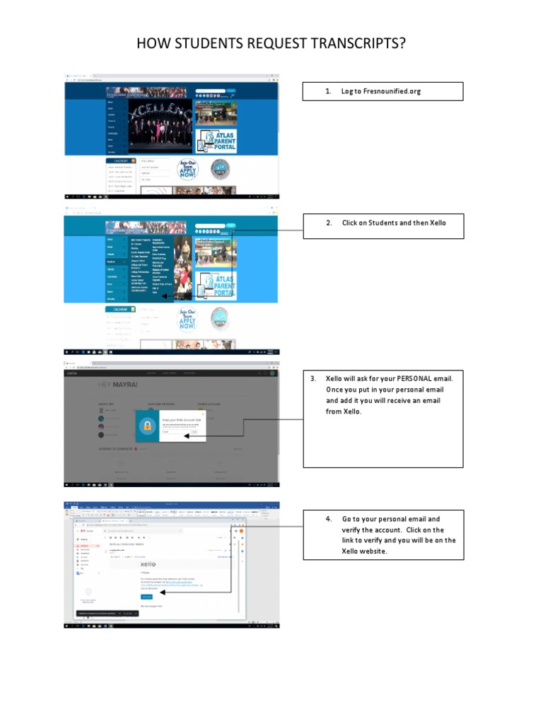 How Students Request Transcripts | PDF