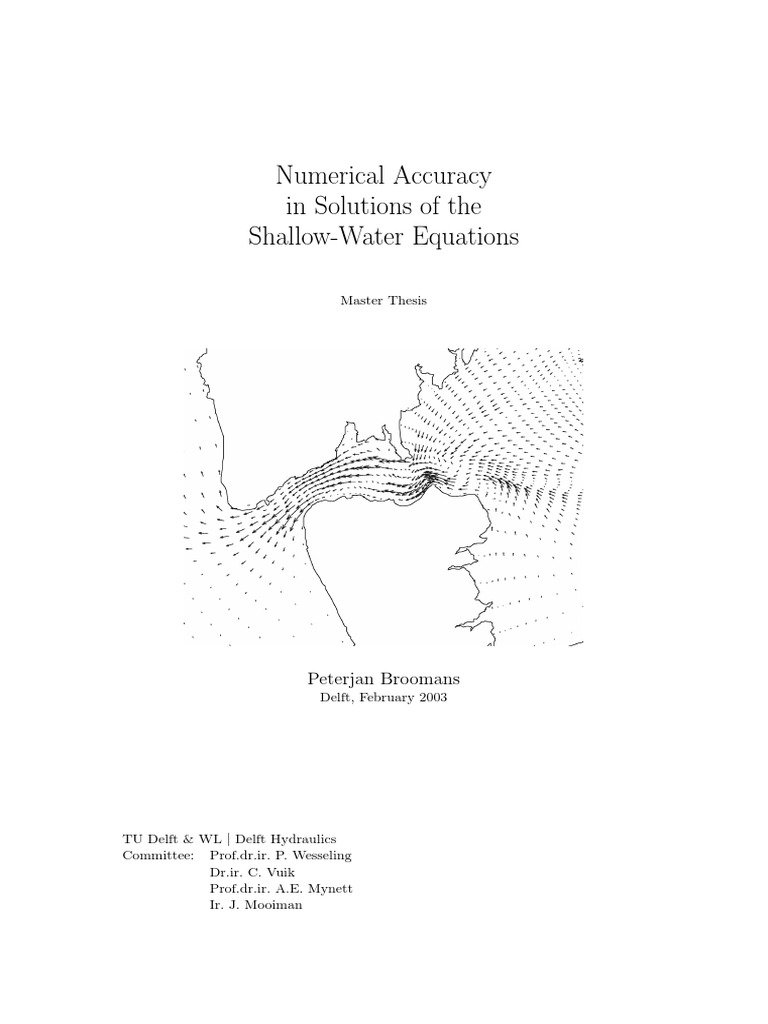 Numerical Accuracy In Shallow Water Simulations Pdf Turbulence Navier Stokes Equations