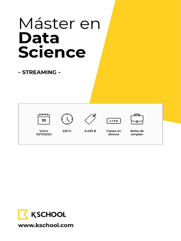 Máster en Data Science - KSchool Streaming | PDF | Big Data ...
