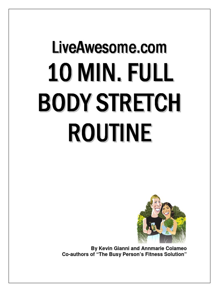 10-Minute Full-Body Stretching Routine PDF | PDF | Flexibility (Anatomy ...