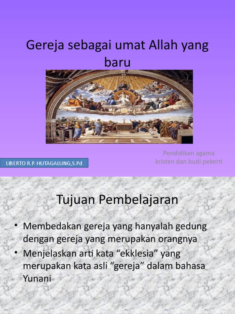 Gereja Sebagai Umat Allah Yang Baru | PDF