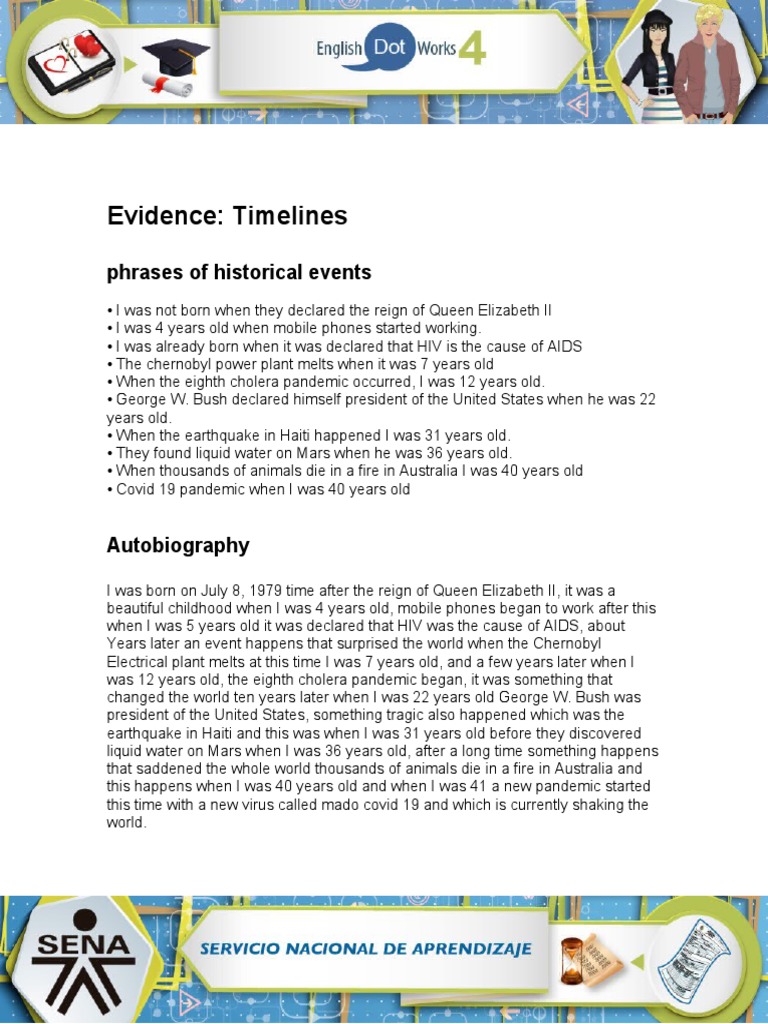 Evidence Timelines | PDF