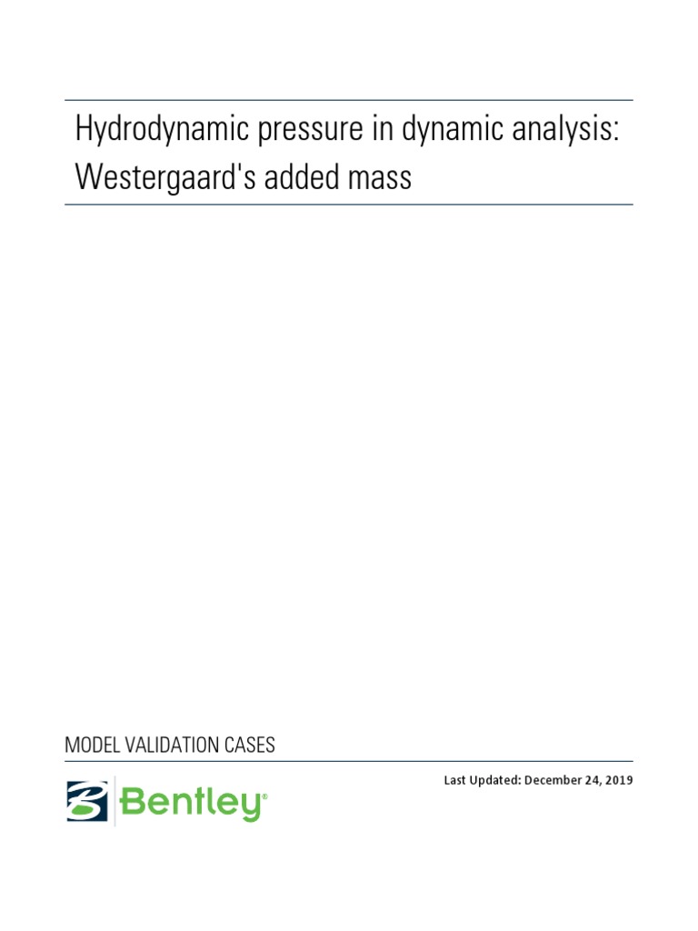 Westergaard's Added Mass in Hydrodynamics | PDF | Fluid Dynamics ...