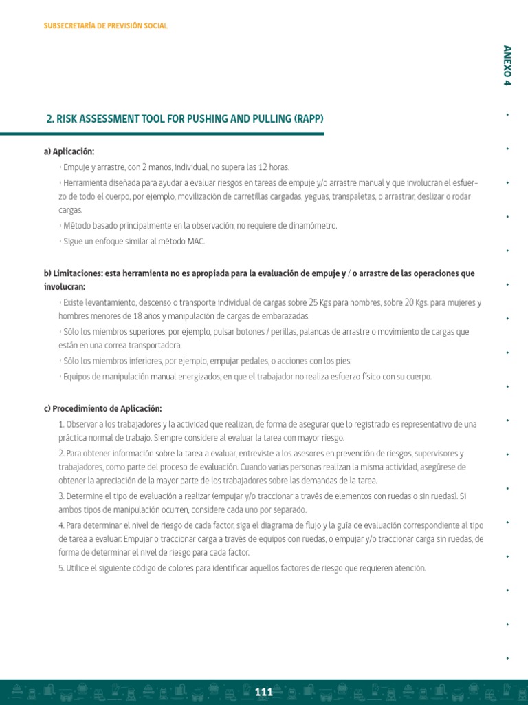 Metodo RAPP TOOL | PDF | Neumático | Factores humanos y ergonomía