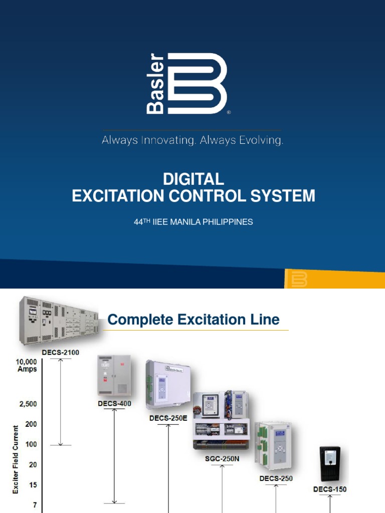 Digital Excitation Control System: 44 Iiee Manila Philippines | PDF ...