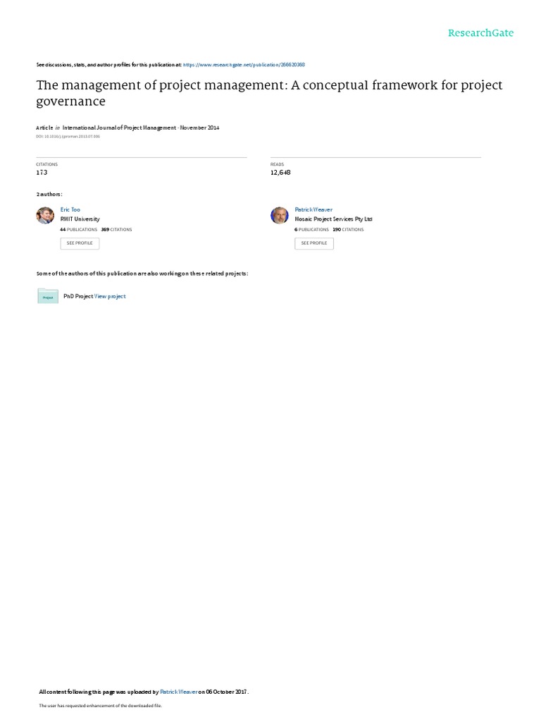 The Managementof Project Management | PDF | Governance | Project Management