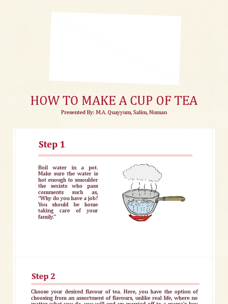 How To Make A Cup of Tea | PDF