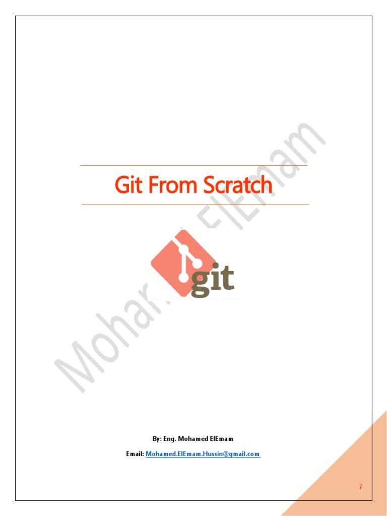 Git From Scratch A Concise Introduction Pdf Version Control Secure Shell