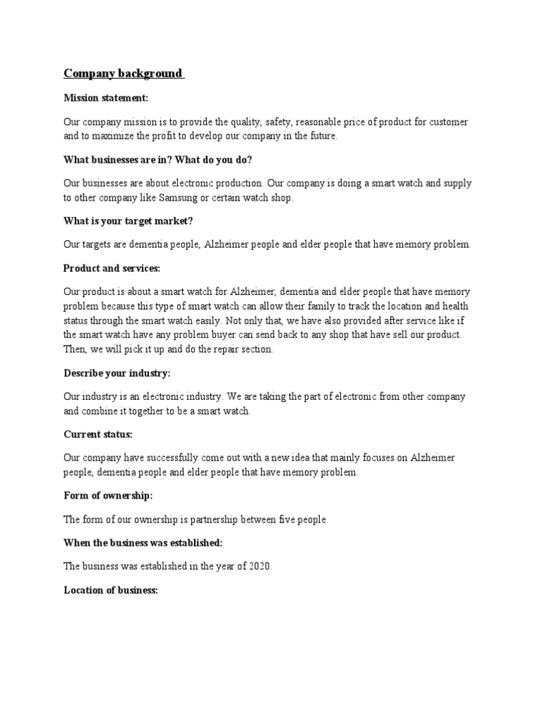 Entrep Company Background | PDF