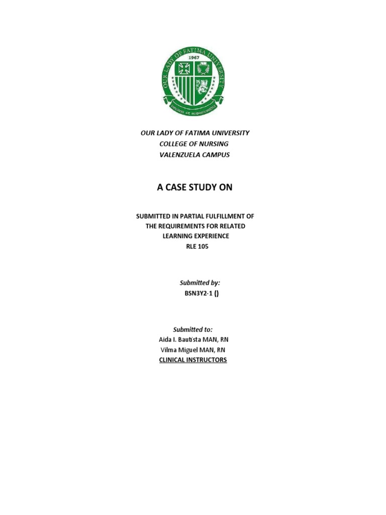 OLFU Nursing Case Study Report | PDF | Nervous System | Psychiatry ...