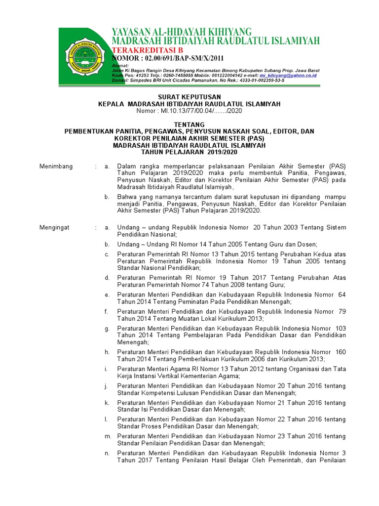 Establishing the PAS Assessment Committee | PDF