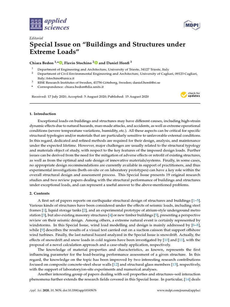 Special Issue On Buildings and Structure | PDF | Deep Foundation | Design