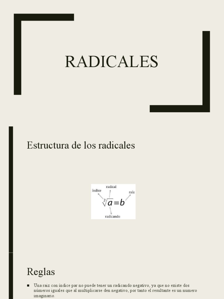 Todo Sobre Radicales | PDF | División (Matemáticas) | Exponenciación
