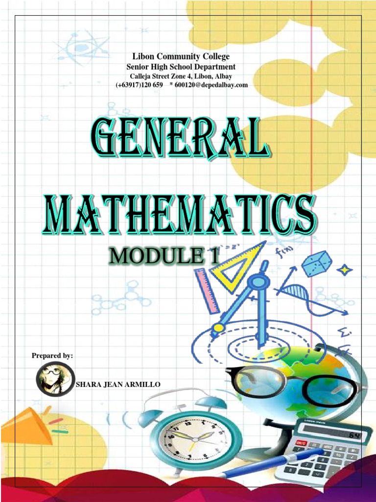 Gen Math Module 1 PDF | PDF | Fraction (Mathematics) | Function ...