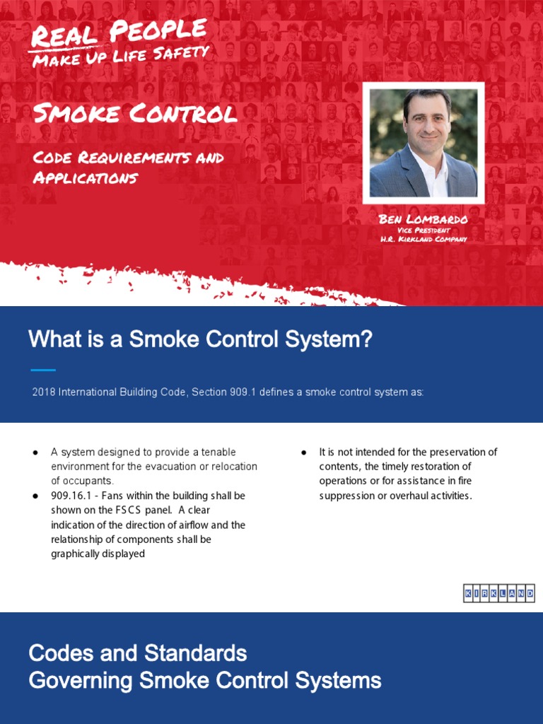 Smoke Control Code Requirements and Applications: Ben Lombardo, LEED AP ...