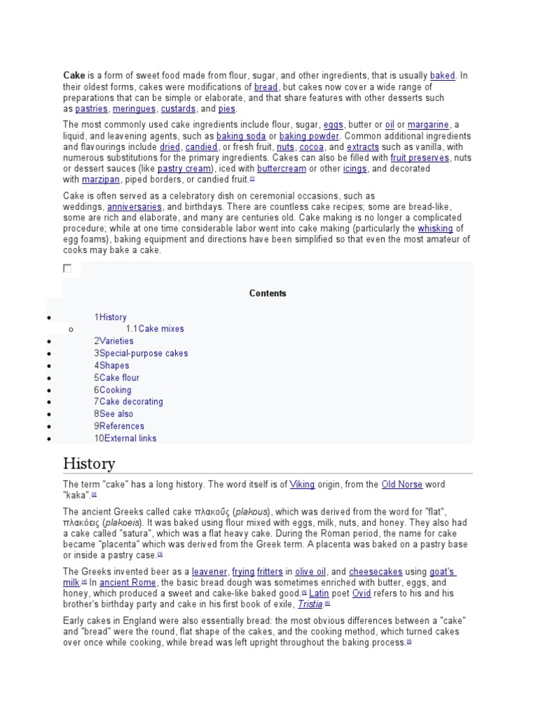 A Sweet History: The Origins and Evolution of Cake from Ancient Times ...