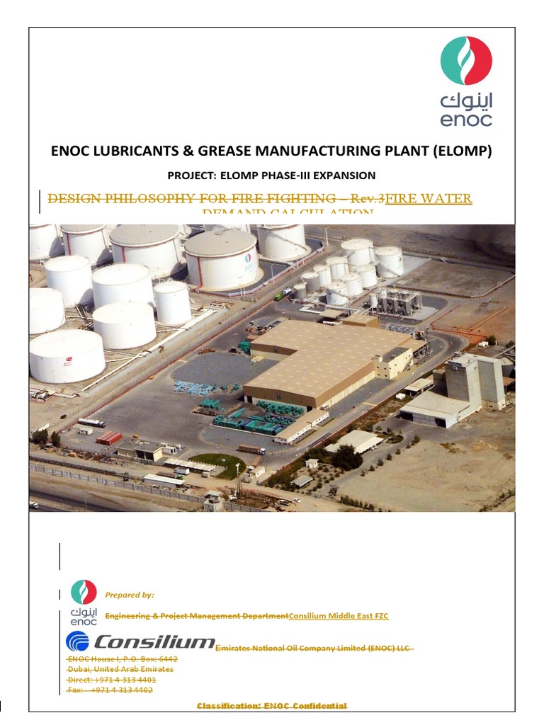 Fire Water Demand Calculation 123 | PDF | Fire Sprinkler System | Motor Oil