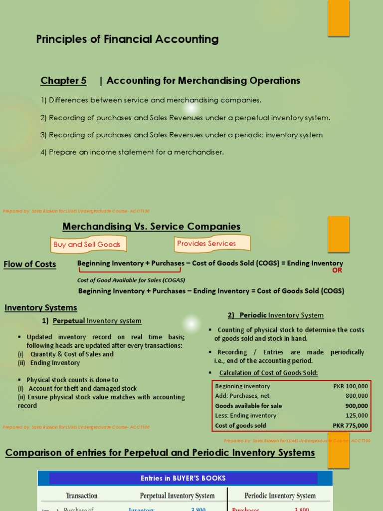 Tutorial Slides-Chap 5 - Accounting For Merchandising Operations | PDF ...