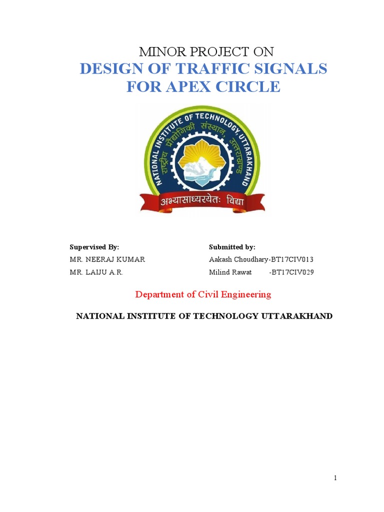 Traffic Signal Design for Apex Circle | PDF | Pedestrian Crossing | Traffic