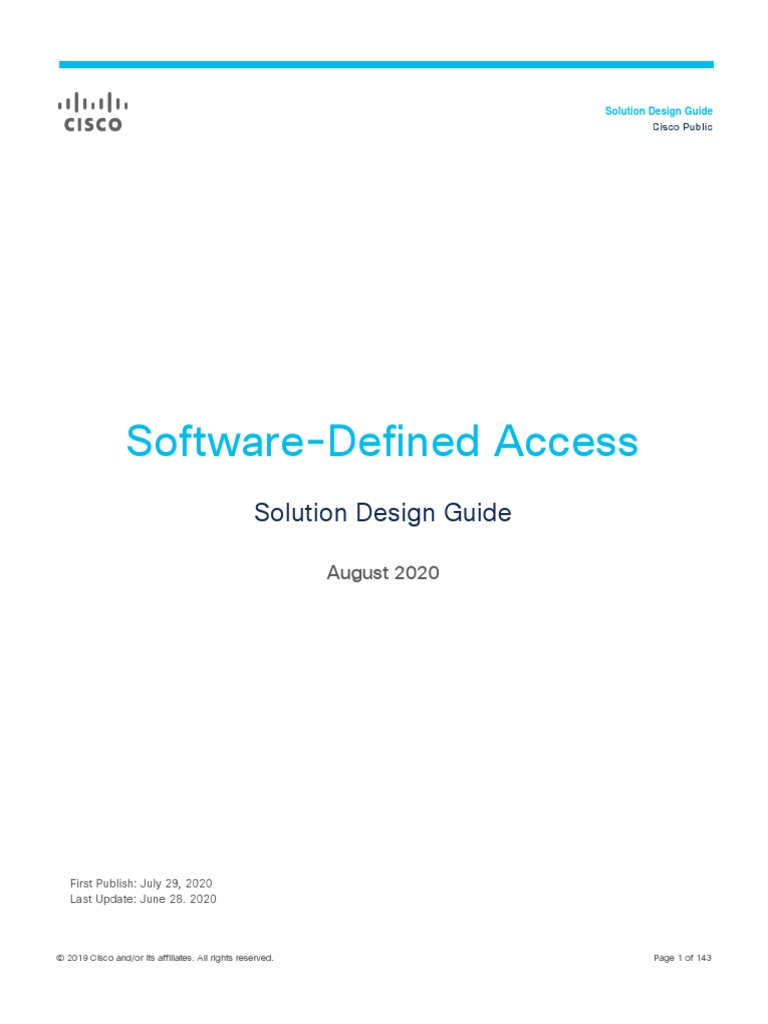 Cisco Sda Design Guide PDF | PDF | Computer Network | Routing