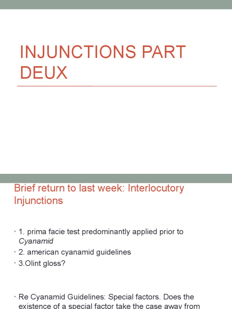 INJUNCTIONS | PDF | Breach Of Contract | Injunction